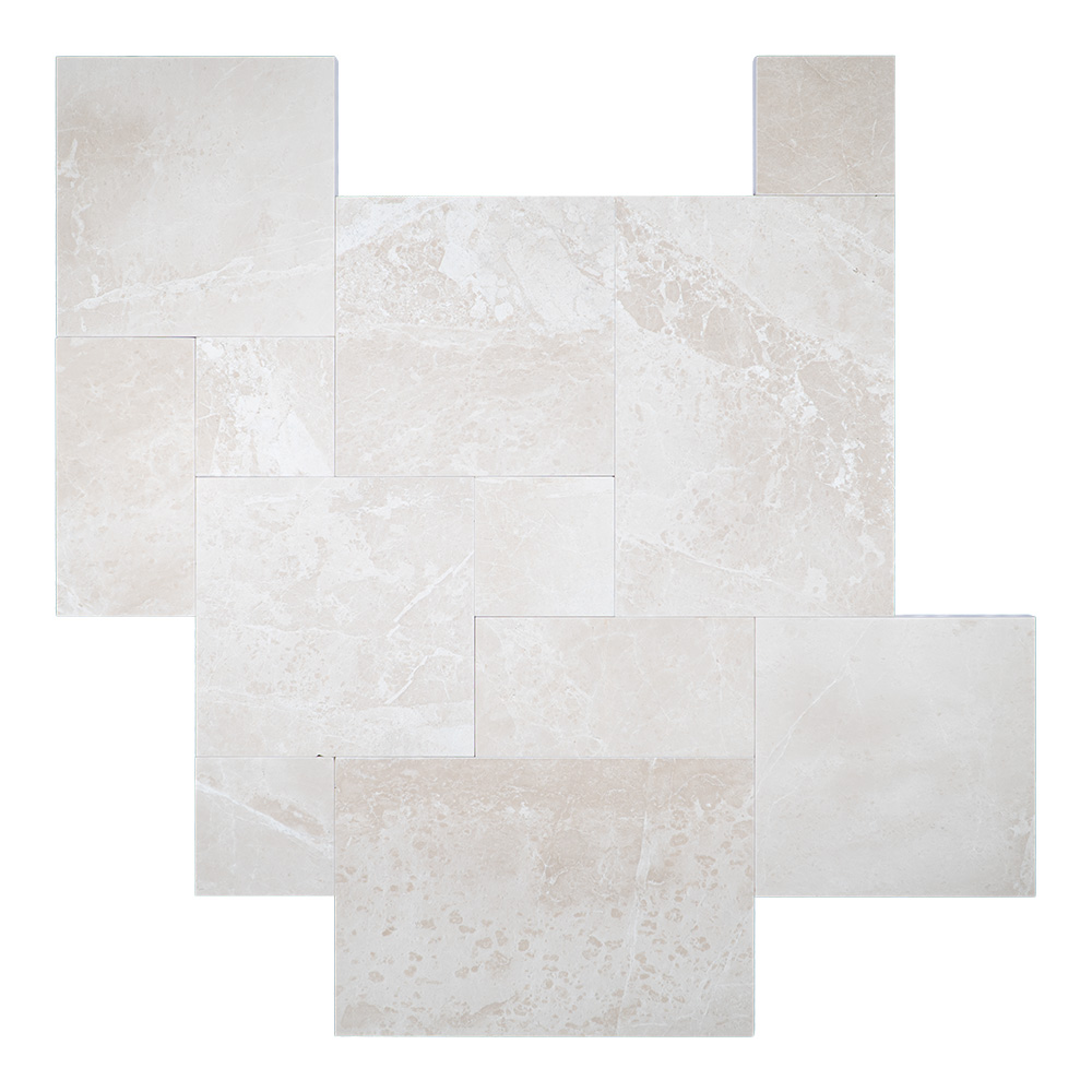 Crema Nova Tumbled Marble Paver - USA Marble LLC