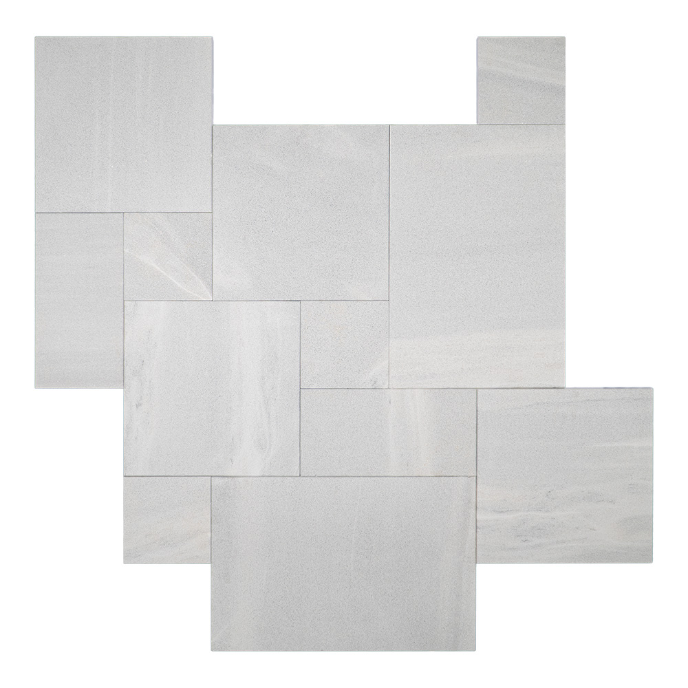 Grey Pearl Sandblasted Marble Paver - USA Marble LLC