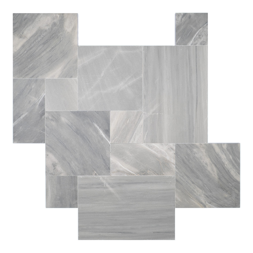Grey Pearl Tumbled Marble Paver - USA Marble LLC