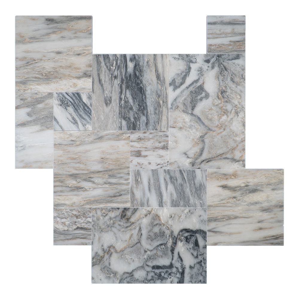 Lucida Tumbled Marble Paver - USA Marble LLC