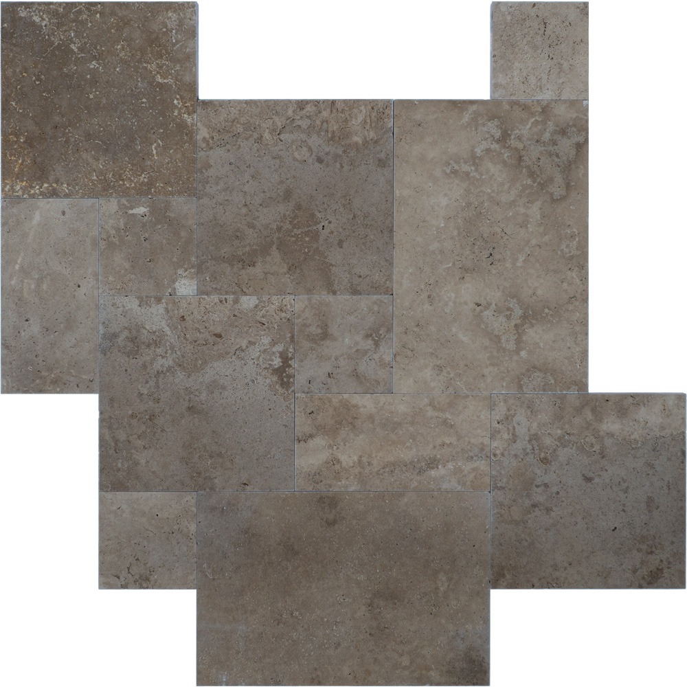 Noche Select Tumbled Travertine Paver - USA Marble LLC